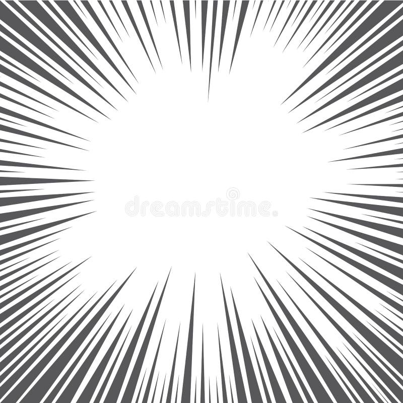 Speed Line Fast Motion Background and Comic Vector Illustration with ...