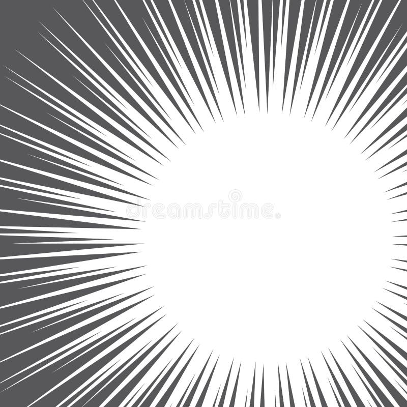 Speed Line Fast Motion Background and Comic Vector Illustration with ...