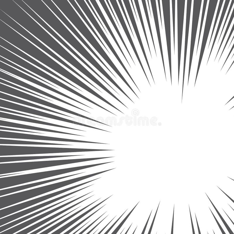 Speed Line Fast Motion Background and Comic Vector Illustration with ...