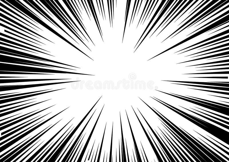 Speed Line Fast Motion Background, Comic Vector Illustration Stock ...