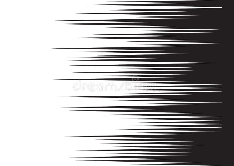 Speed Line Fast Motion Background and Comic Vector Illustration with ...