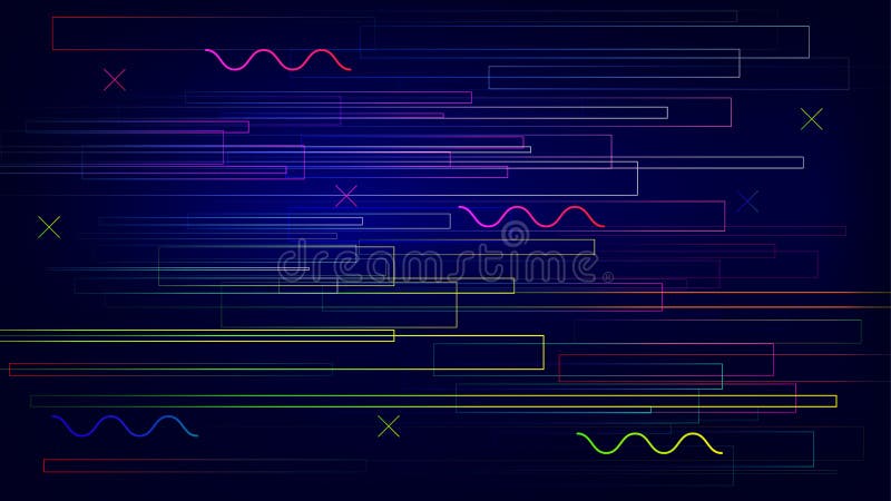 Geometric Speed Line Abstract Technology Background Stock Vector ...