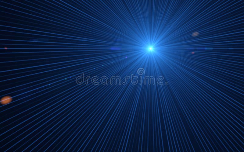 Beautiful Speed Line Lens Flare Light Over Black Stock Illustration ...