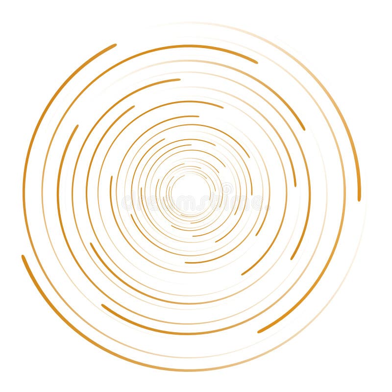 Speed Lines in Circle Form, Halftone Effect, Spiral Round Logo, Design ...