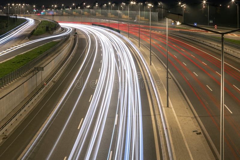 Speed lines stock image. Image of city, road, poland - 70946027