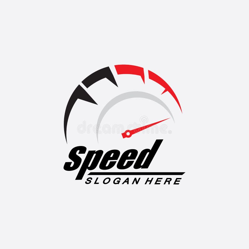 Speed Logo Design, Silhouette Speedometer Symbol Icon Vector,speed Auto ...