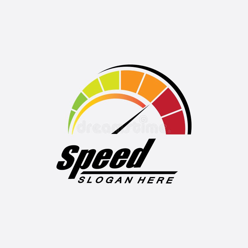 Speed Logo Design, Silhouette Speedometer Symbol Icon Vector,speed Auto ...