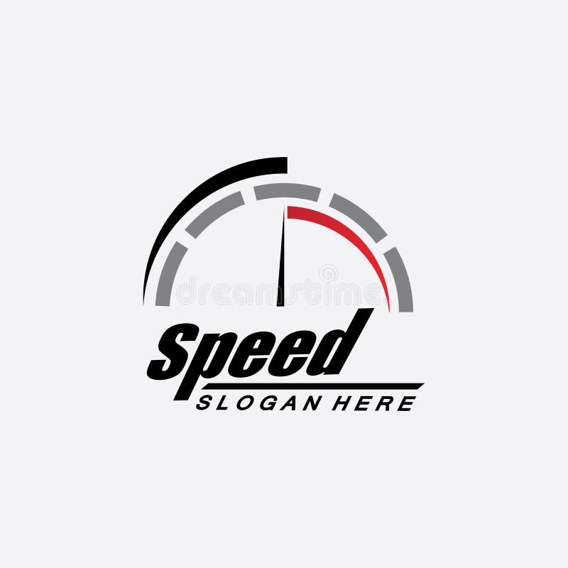 Speed Logo Design, Silhouette Speedometer Symbol Icon Vector,speed Auto ...