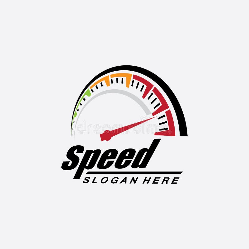 Speed Logo Design, Silhouette Speedometer Symbol Icon Vector,speed Auto ...