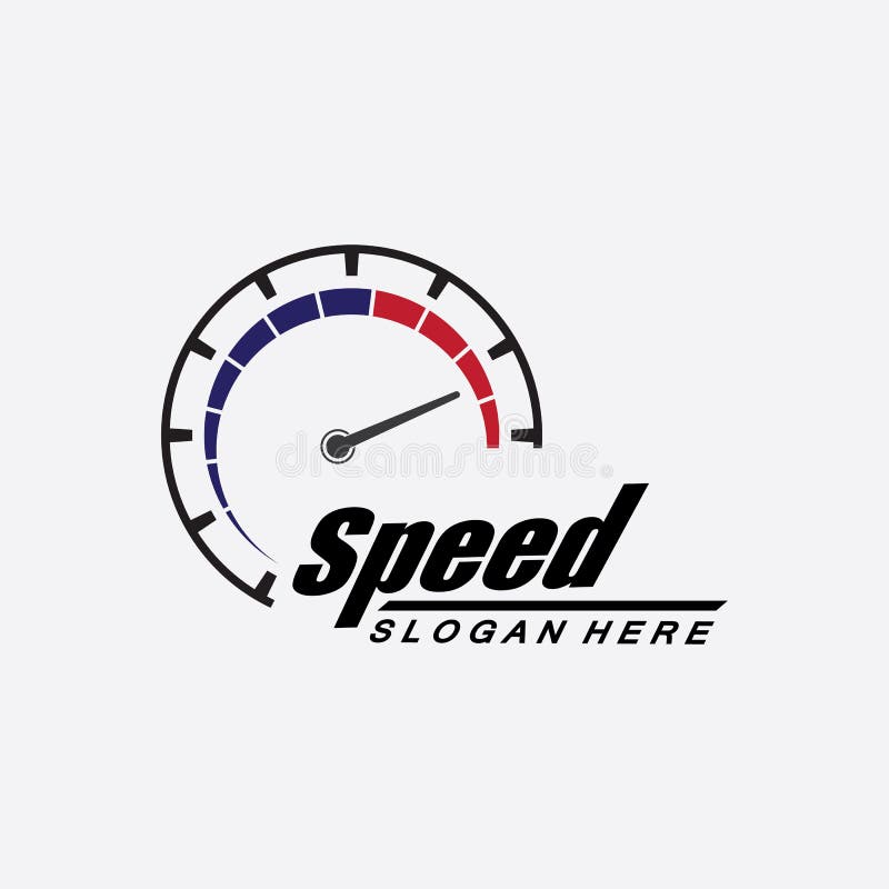 Speed Logo Design, Silhouette Speedometer Symbol Icon Vector,speed Auto ...