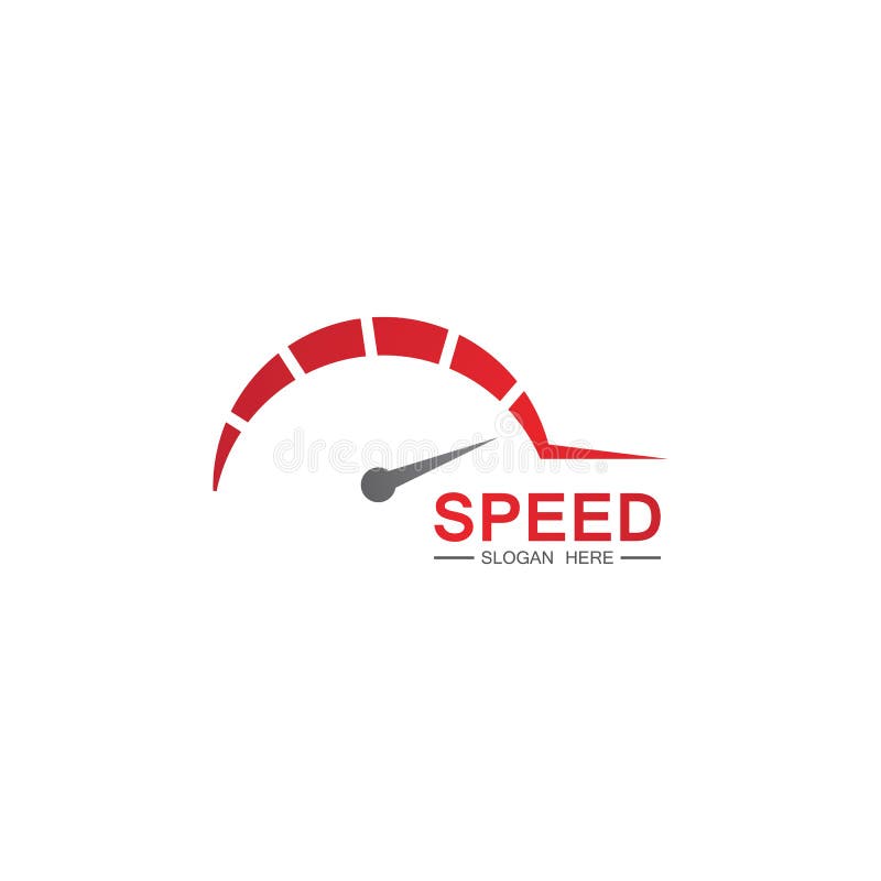Speed Logo Design, Silhouette Speedometer Symbol Icon Vector,speed Auto ...