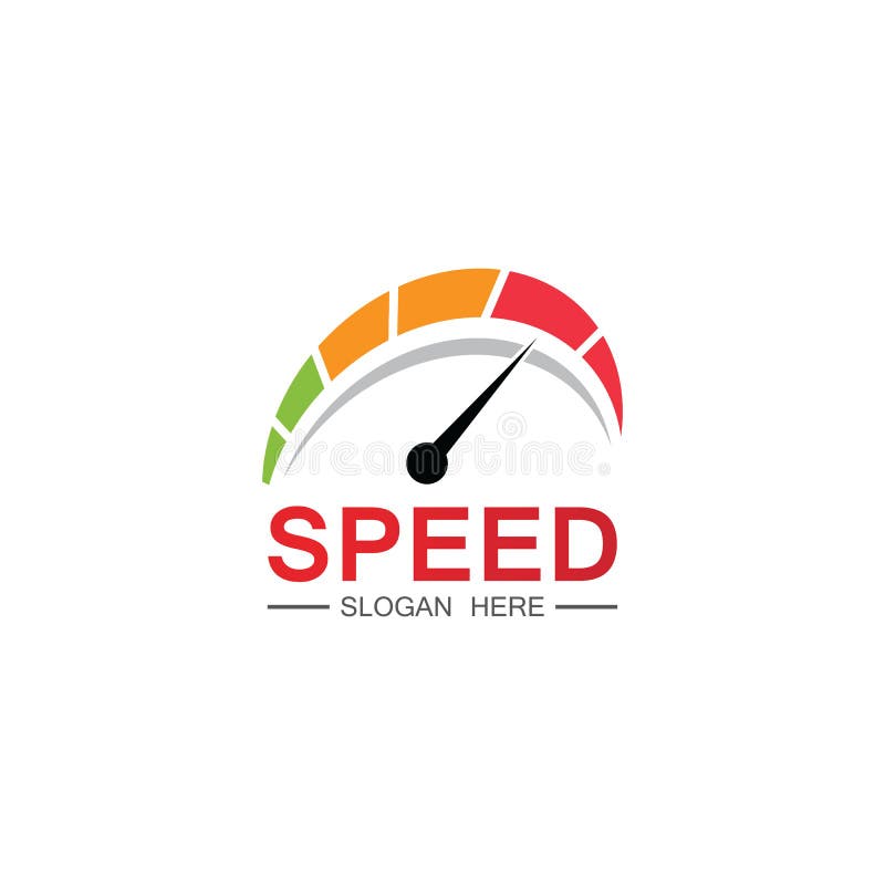Speed Logo Design, Silhouette Speedometer Symbol Icon Vector,speed Auto ...