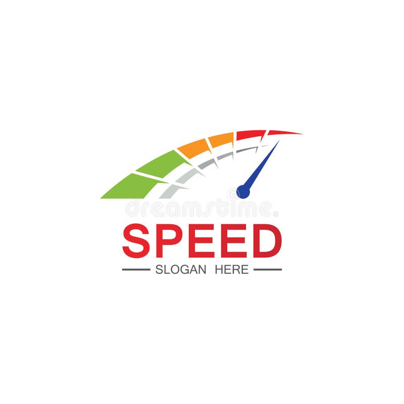 Speed Logo Design, Silhouette Speedometer Symbol Icon Vector,speed Auto ...