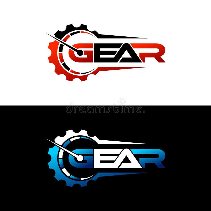 Speed Logo Design, Speedometer with Gearicon Logo Vector Stock Vector ...
