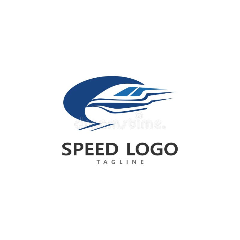 Speed Logo Design Vector Illustration Stock Vector - Illustration of ...