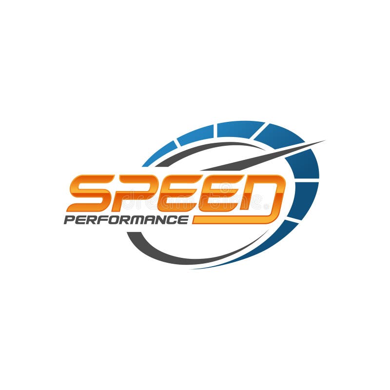 Speed Logo Design Vector Illustration Stock Vector - Illustration of ...