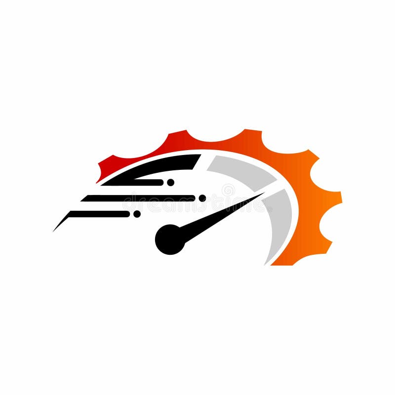 Speed Logo Design Vector Illustration Stock Vector - Illustration of ...