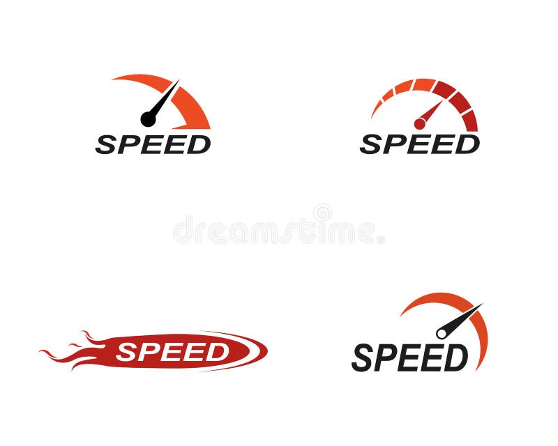 Speed Logo Faster Template Vector Icon Illustration Stock Vector ...