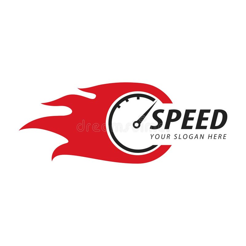 Speed Logo Faster Template Vector Icon Illustration Stock Vector ...
