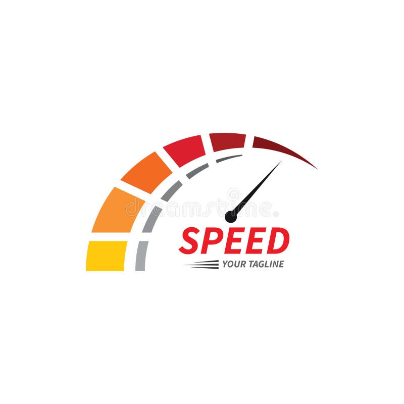 Speed Logo Faster Template Vector Icon Illustration Design Stock Vector ...