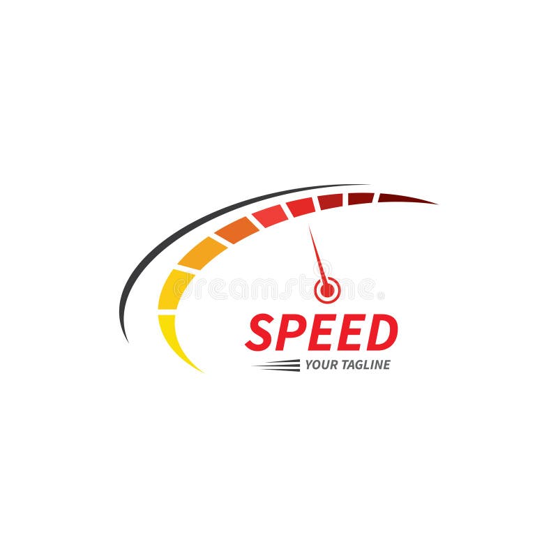 Speed Logo Faster Template Vector Icon Illustration Design Stock Vector ...