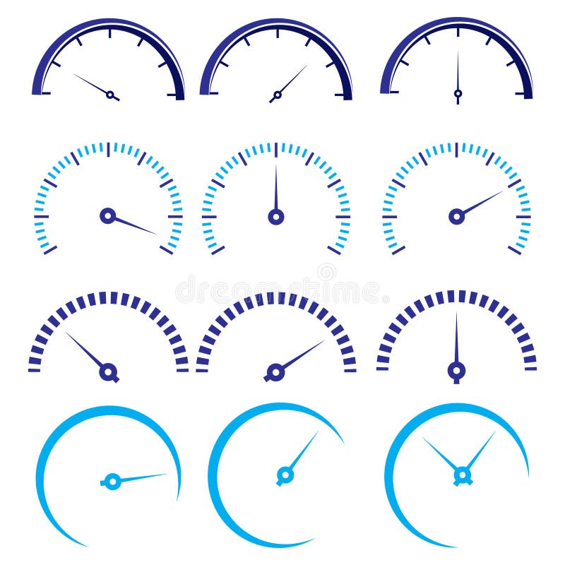Speed Logo Icon Set Vector Symbol. Stock Vector - Illustration of ...