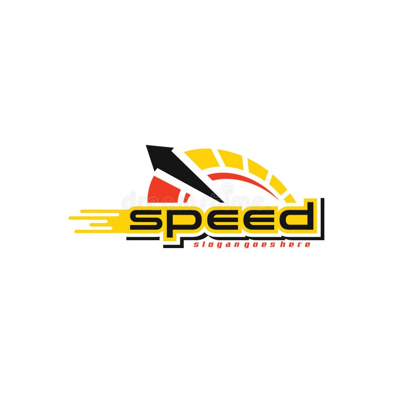 Speed Logo Vector. Speedometer Logo Stock Vector - Illustration of ...