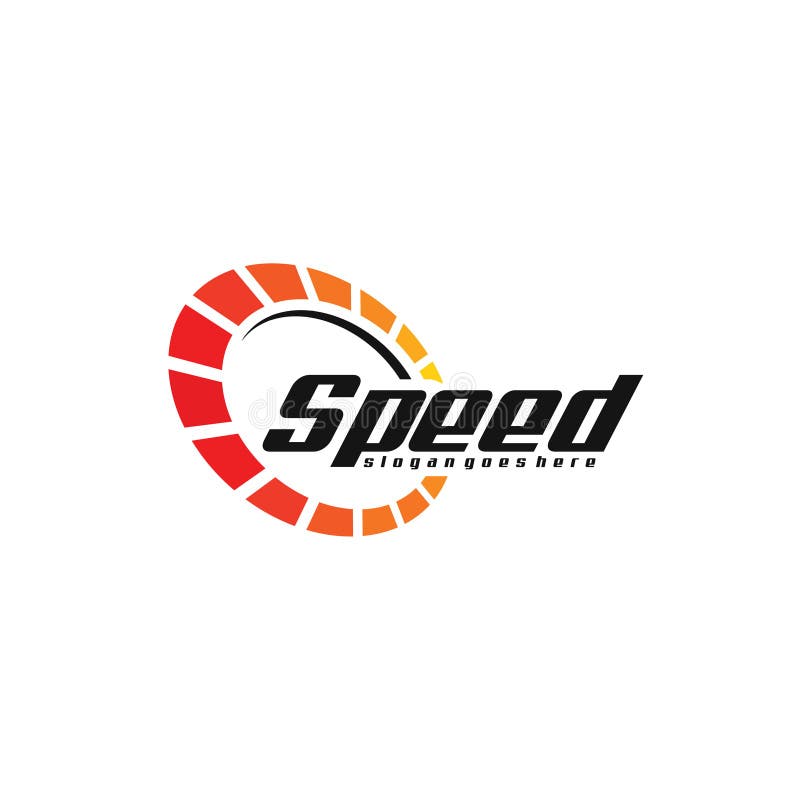 Speed Logo Vector. Speedometer Logo Stock Vector - Illustration of ...