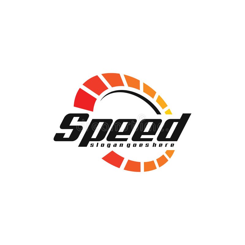 Speed Logo Vector. Speedometer Logo. Fast Logo Stock Vector ...
