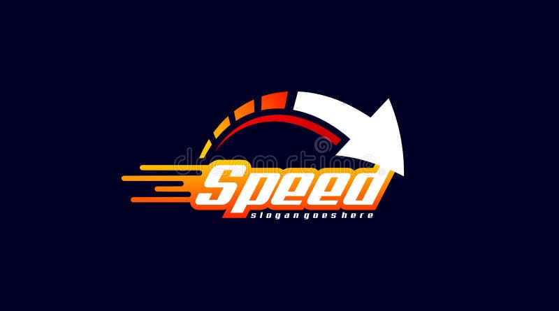 Speed Logo Template Vector. Logo Concept of Speed Stock Vector ...