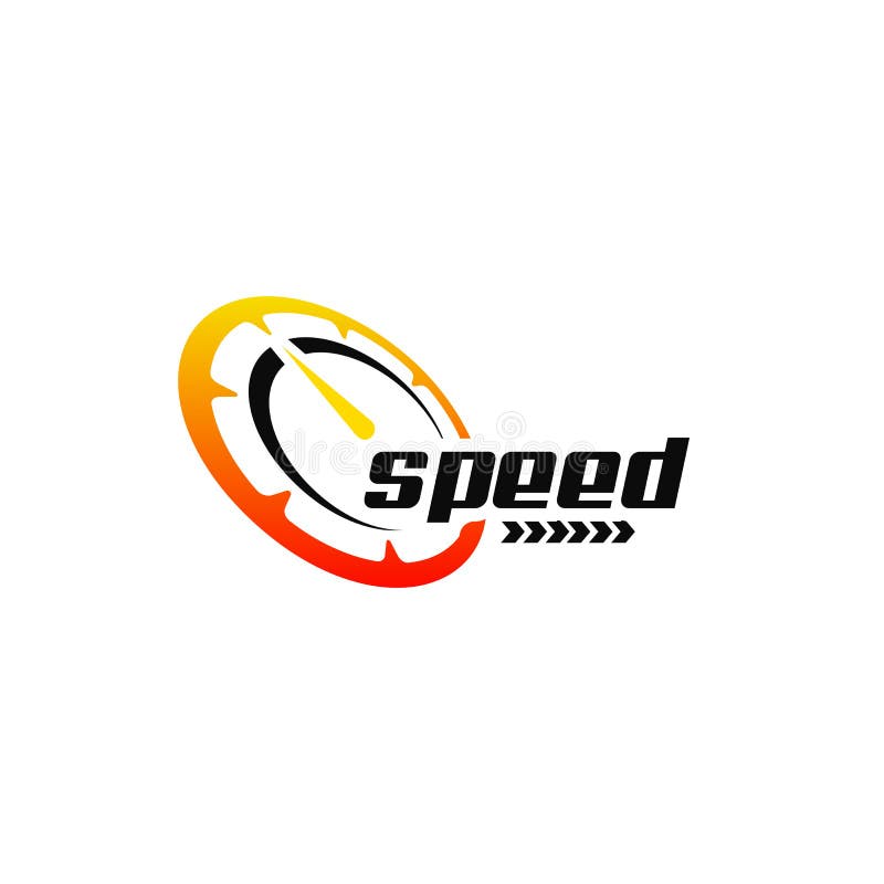 Speed Logo Vector. Speedometer Logo Stock Vector - Illustration of ...