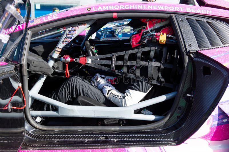 Speed and Luxury: Inside a Racing Lamborghini Editorial Photo - Image ...