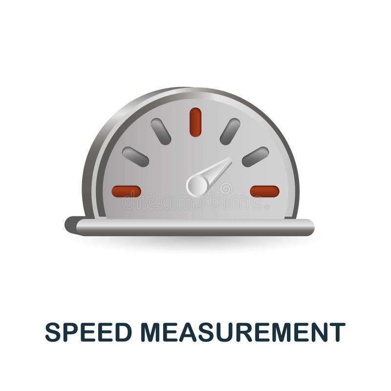 Speed Measurement Icon. 3d Illustration from Measurement Collection ...