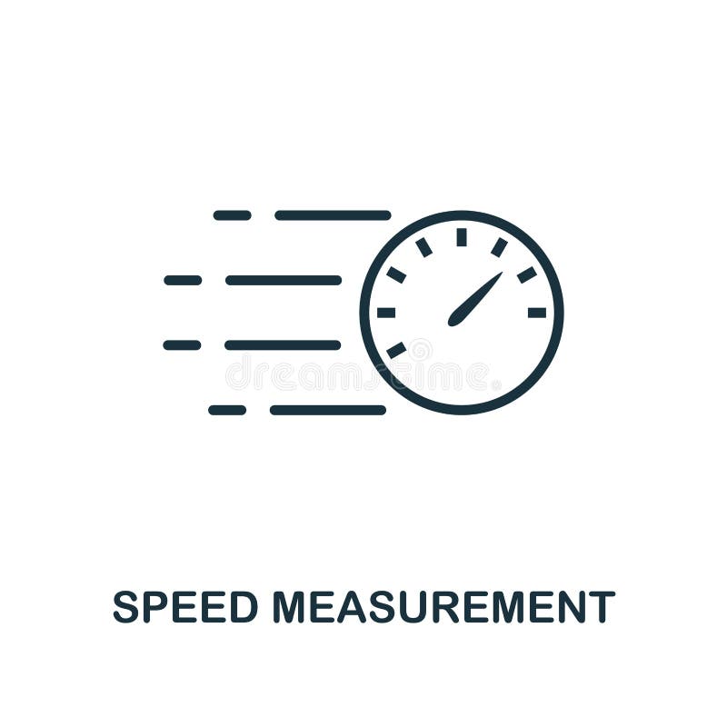Speed Measurement Icon. Monochrome Style Design from Measurement Icon ...