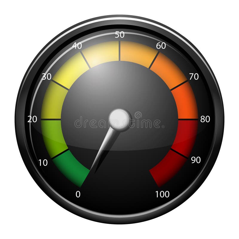 Speed meter scale icon stock vector. Illustration of level - 98707761