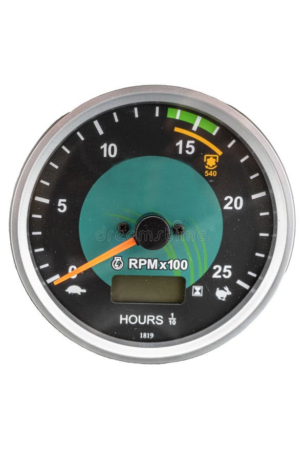 Speed Meter Indicator Isolated on White Background with Clipping Path ...