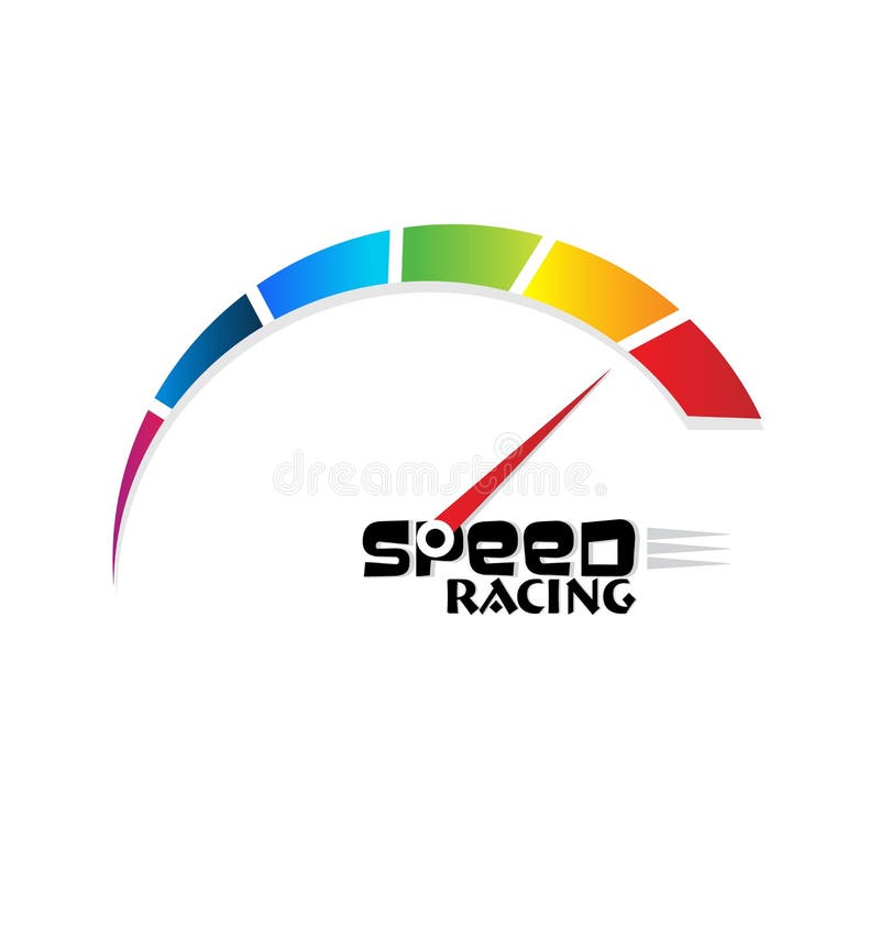 Speed meter racing vector stock vector. Illustration of concept - 120598889