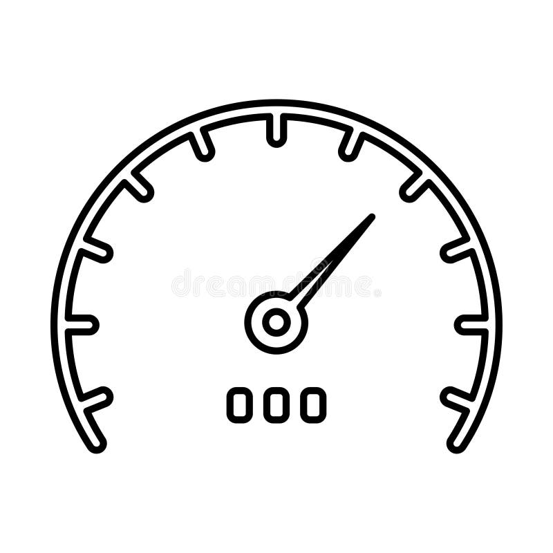 Speed meter scale icon stock vector. Illustration of analyzer - 256360075