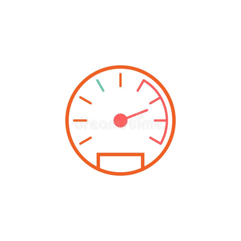 Speed Meter Vector Icon Logo Design Stock Vector - Illustration of icon ...