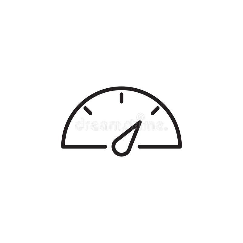 Speed Meter Vector Icon Logo Design Stock Vector - Illustration of ...