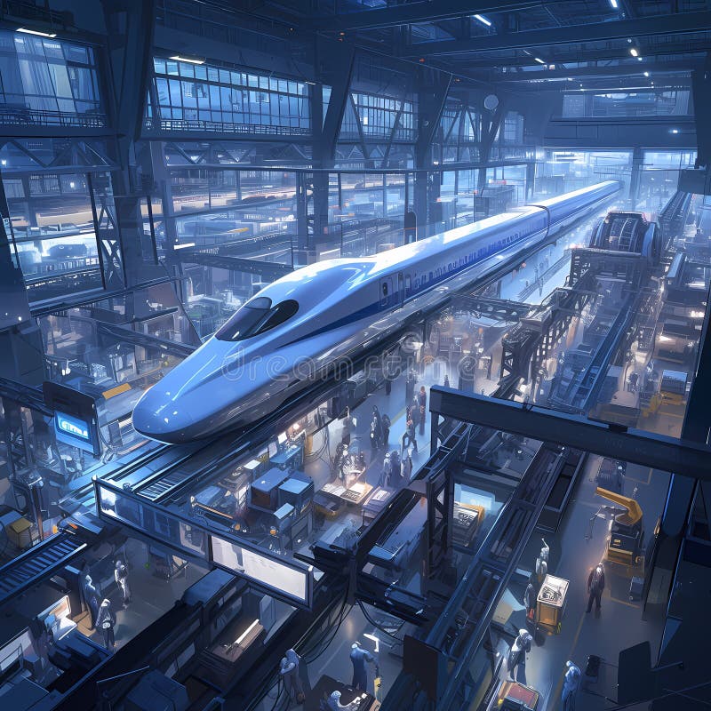 Speed in Motion: Advanced Rail Transport Stock Image - Image of ...