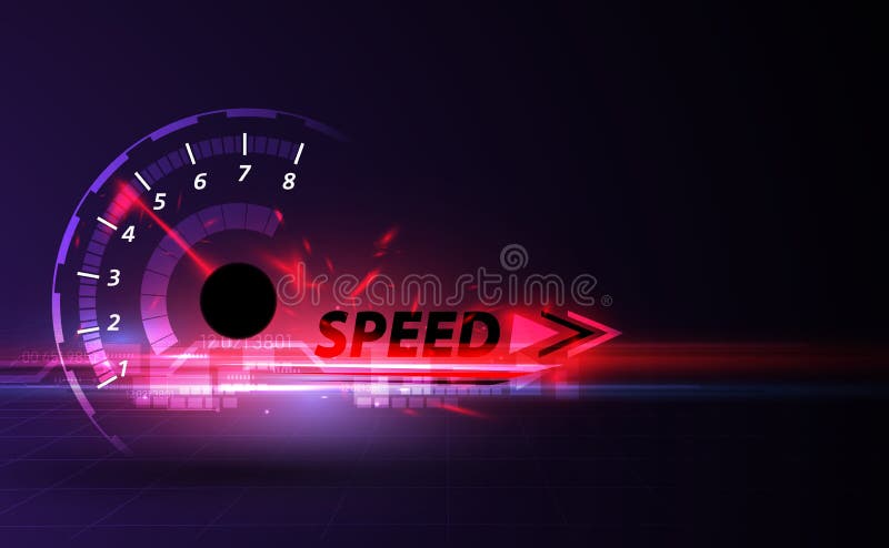 Speed Motion Background With Fast Speedometer Car. Racing Velocity ... Speed Motion Background With Fast Speedometer Car. Racing Velocity ...
