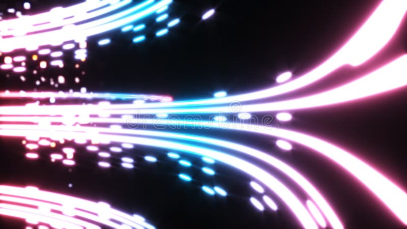 Speed Motion on Night,neon Light Wave Motion,Abstract Image of Future ...