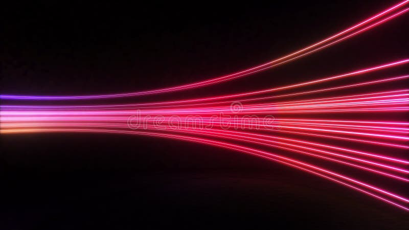 Speed Motion on Night,neon Light Wave Motion,Abstract Image of Future ...