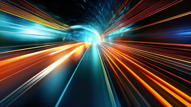 Speed Motion on the Road, High Speed Technology Concept, Abstract ...