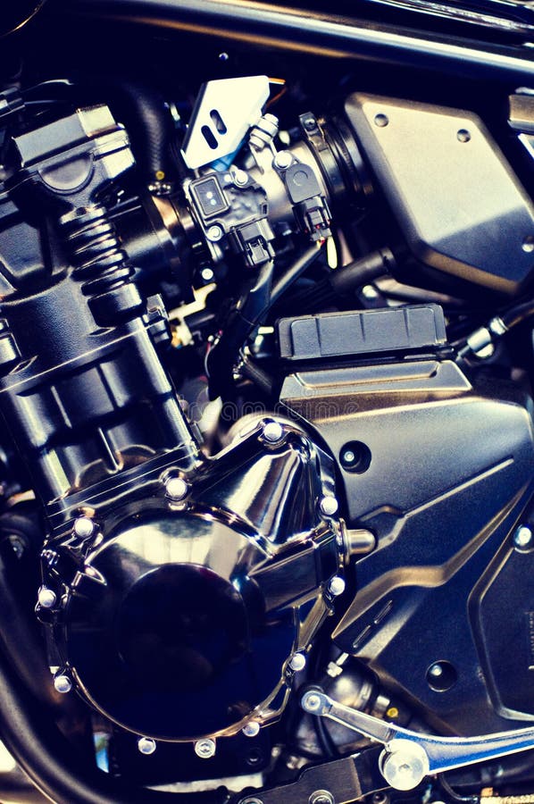 Speed motorcycle engine stock image. Image of linkage - 8928147
