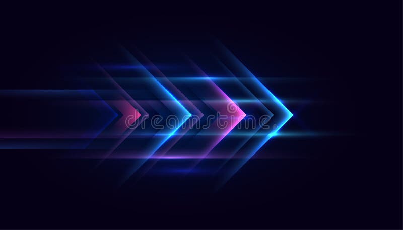 Dynamic Arrows are Flying in the Background. Stock Vector ...