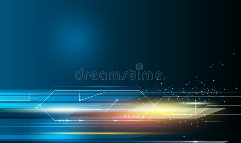 Speed Movement Pattern and Motion Blur Over Dark Blue Background Stock ...