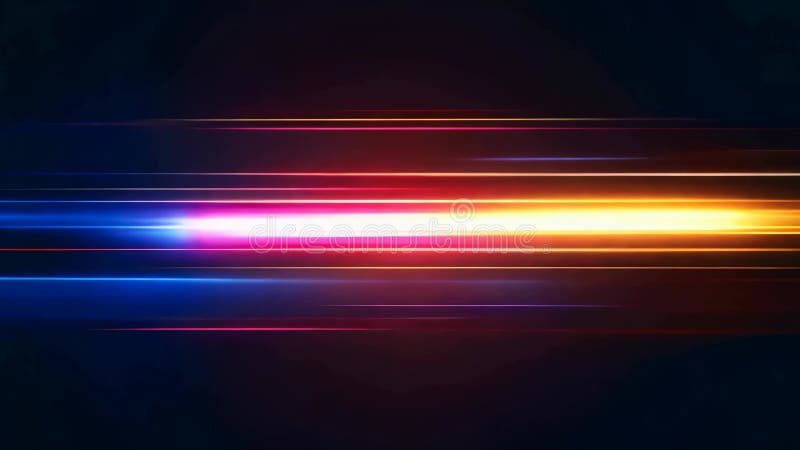 Speed Neon Light Motion. a Dynamic Abstract of Fast Movement in the ...