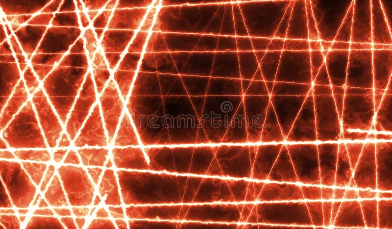 Speed Neon Orange-red Fluorescent Blackground on Black Background Stock ...